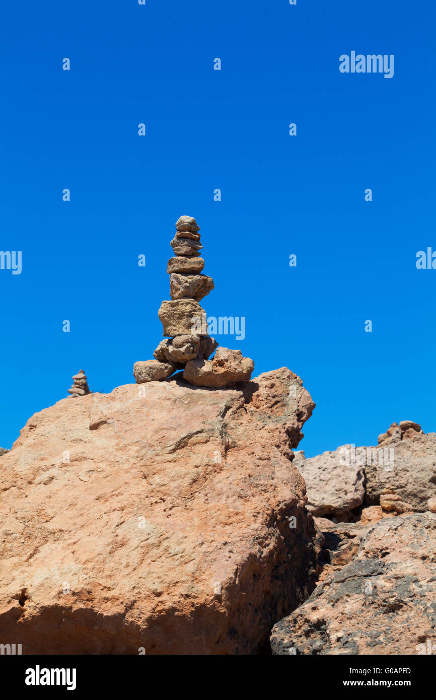 stack of stones on the beach Stock Photo - Alamy