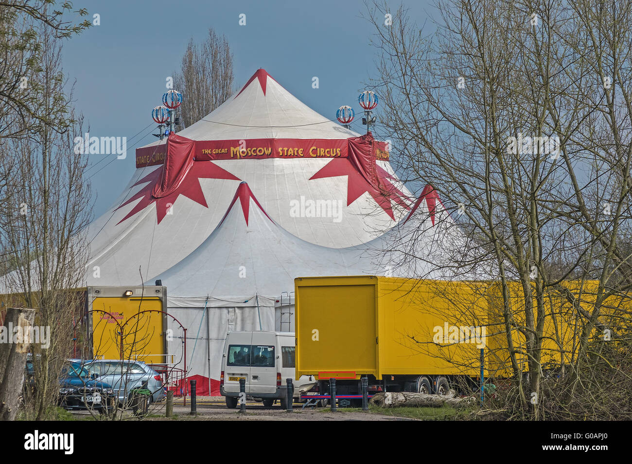 Circus lorries hi-res stock photography and images - Alamy