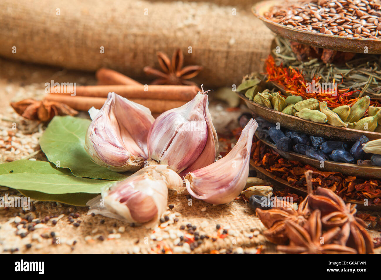 Colorful mix of spices Stock Photo - Alamy