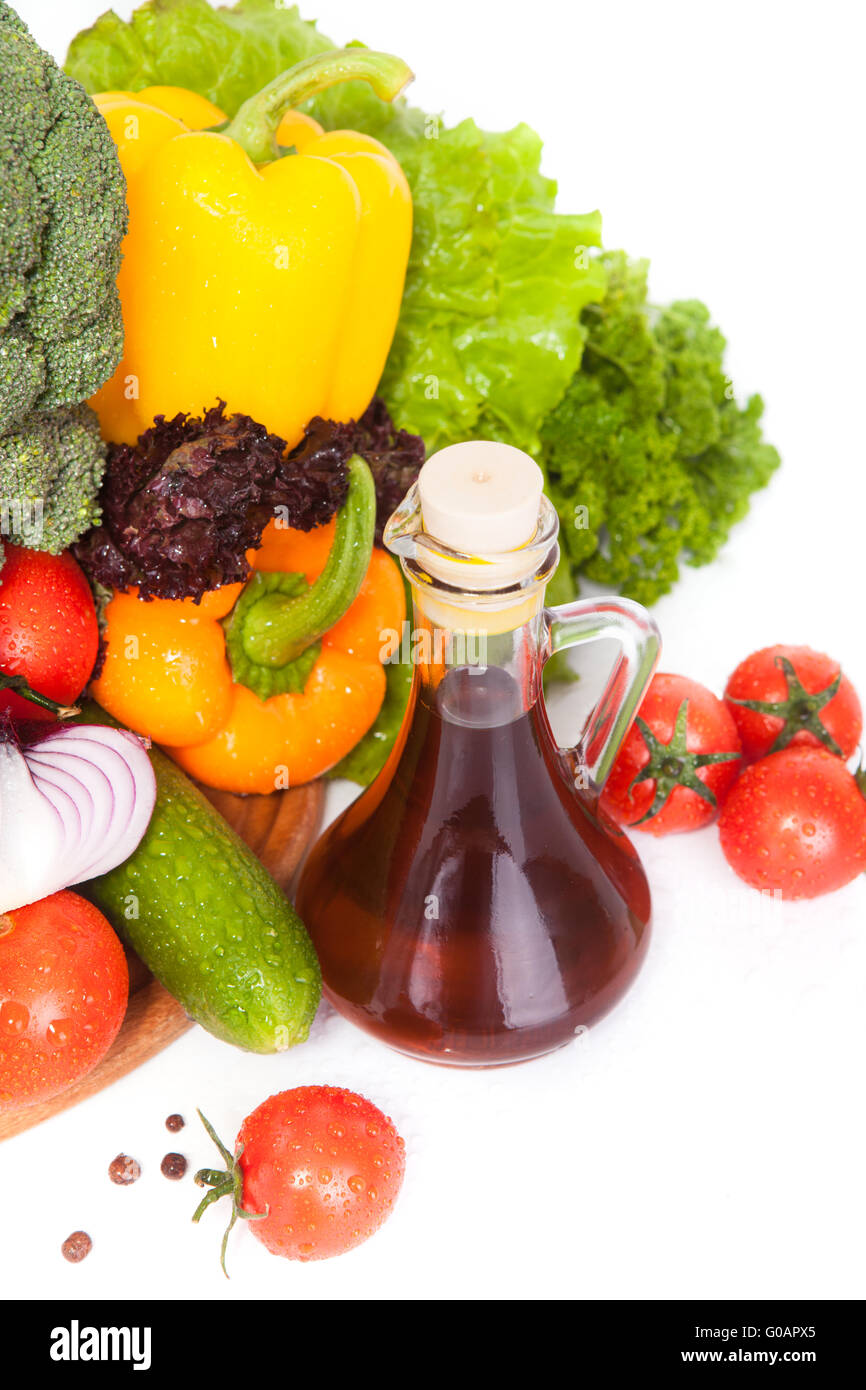 vegetables and oil in a vessel Stock Photo - Alamy
