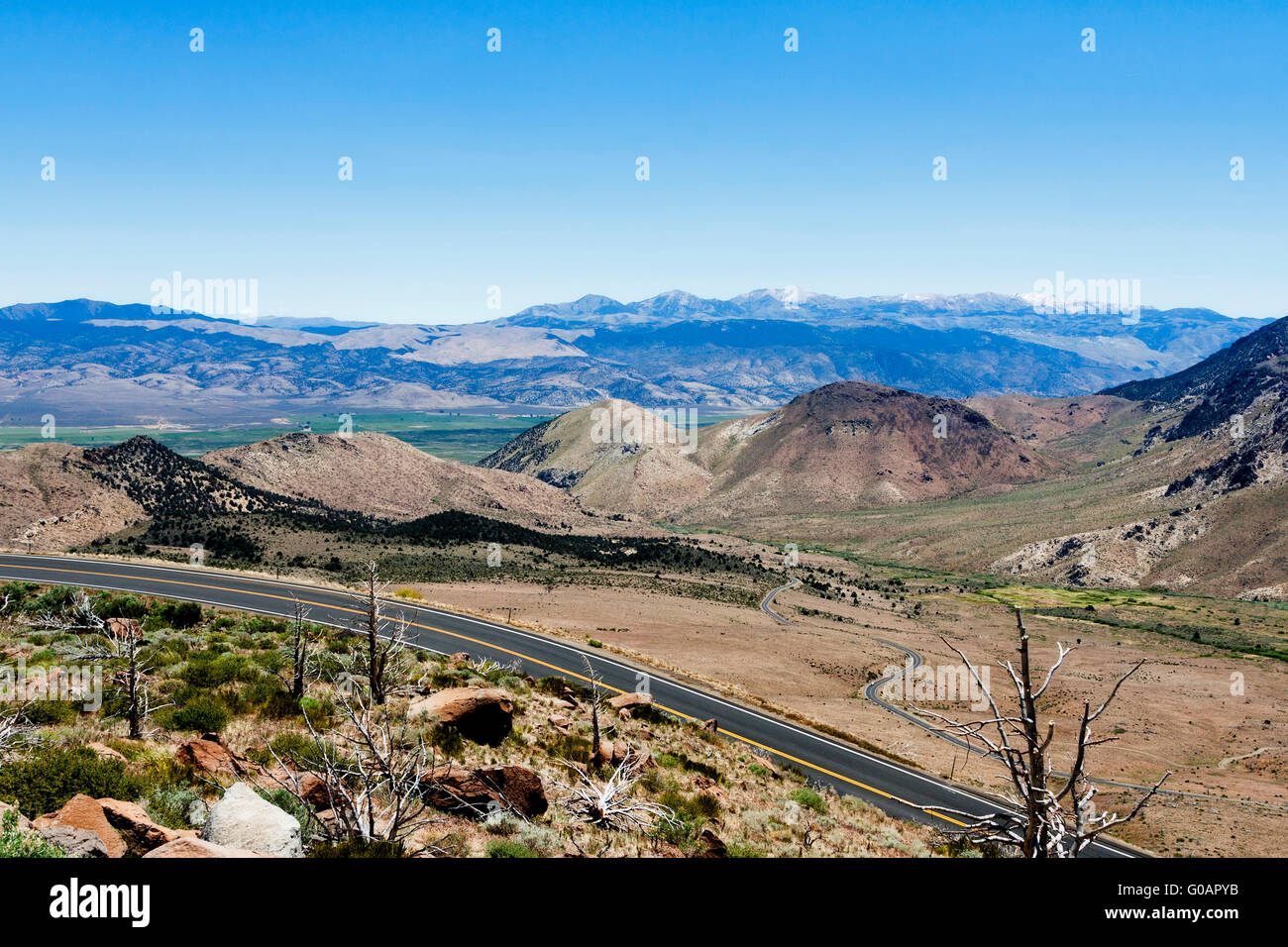 Empty two lane road hi-res stock photography and images - Alamy