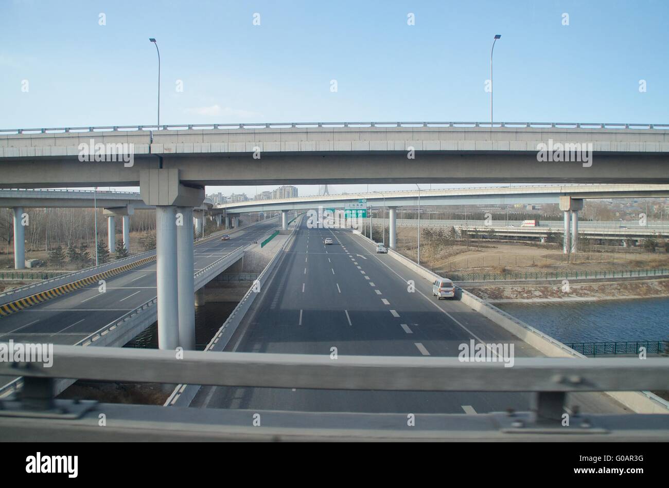 Highway Overpass Bridge In Beijing, China Stock Photo - Alamy