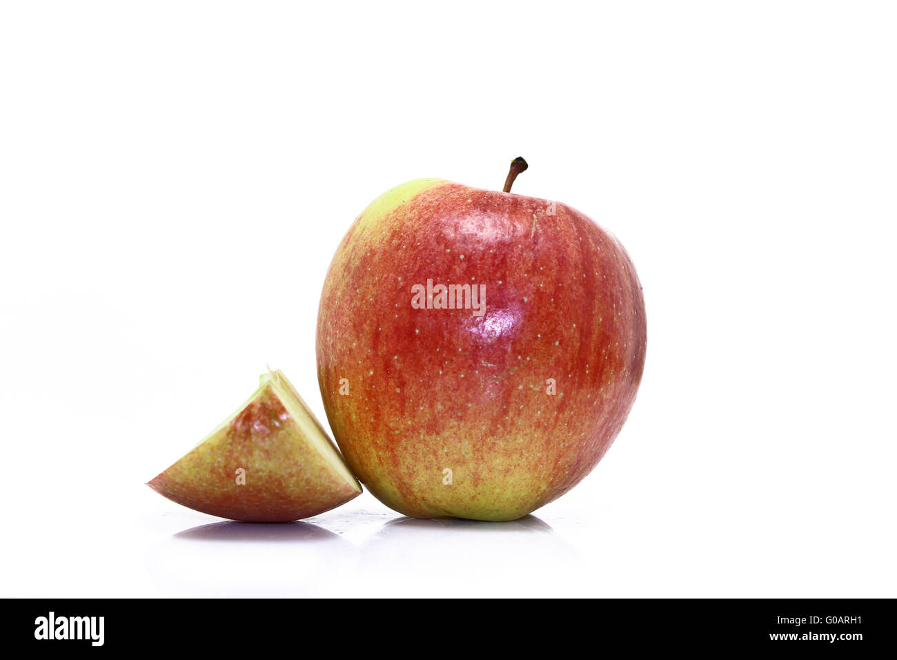 Apple on withe background Stock Photo - Alamy