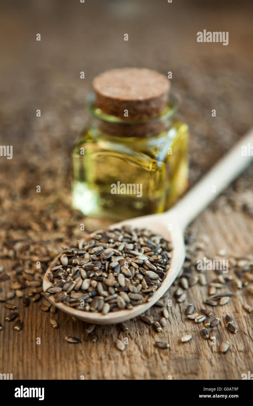 Milk thistle oil Stock Photo - Alamy