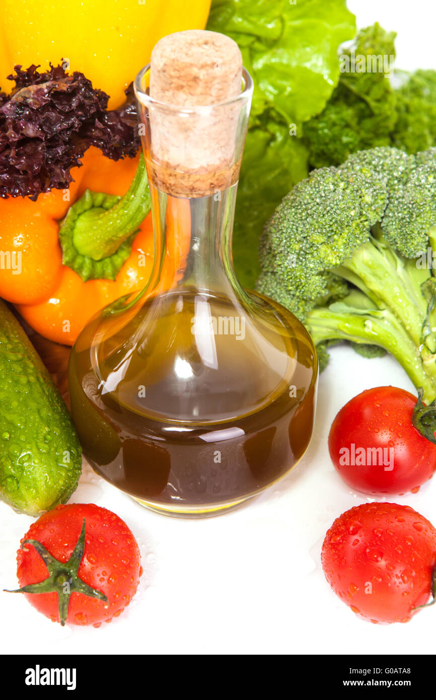 vegetables and oil Stock Photo - Alamy