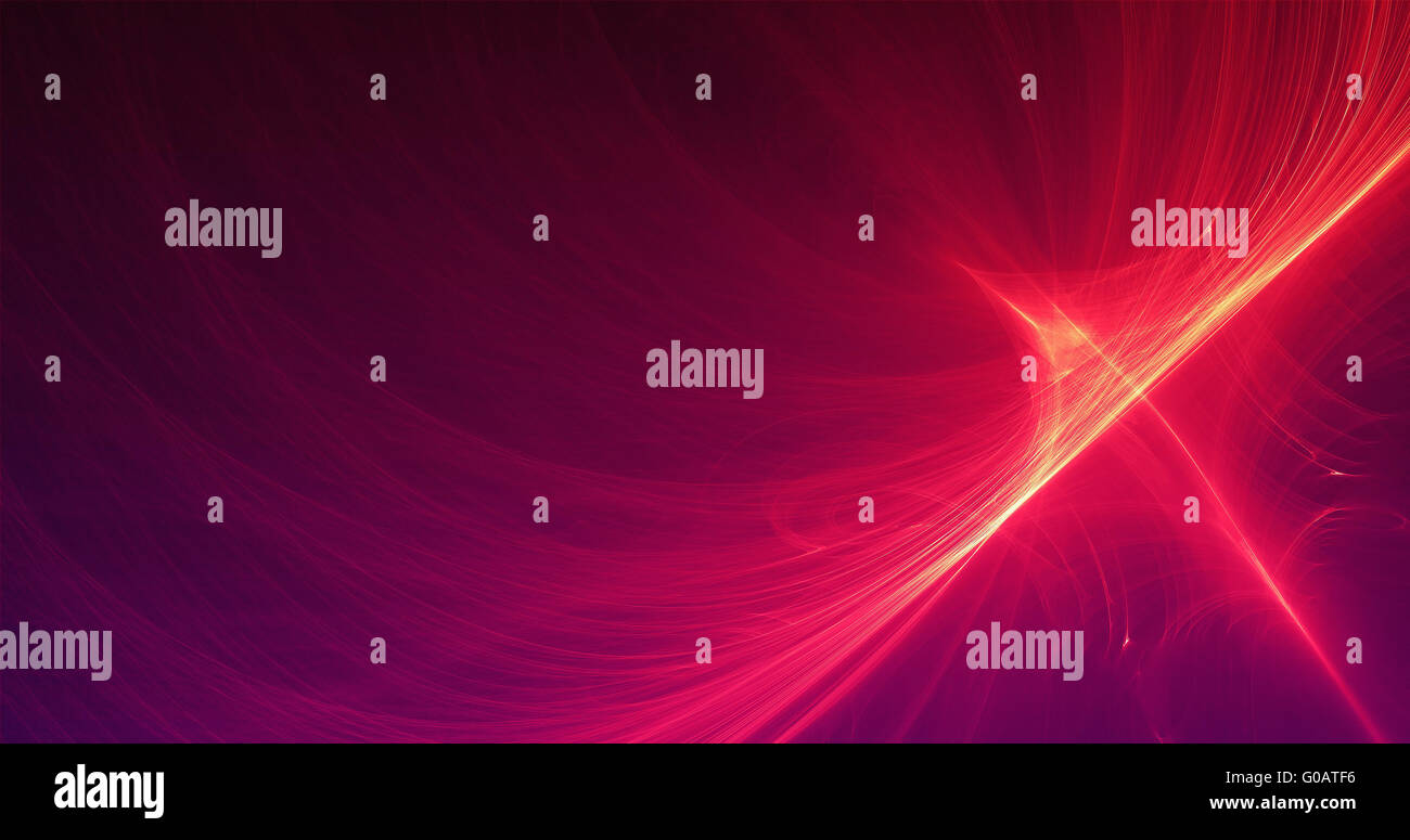 Abstract Background Red Yellow Lines Curves And Particles Stock Photo ...