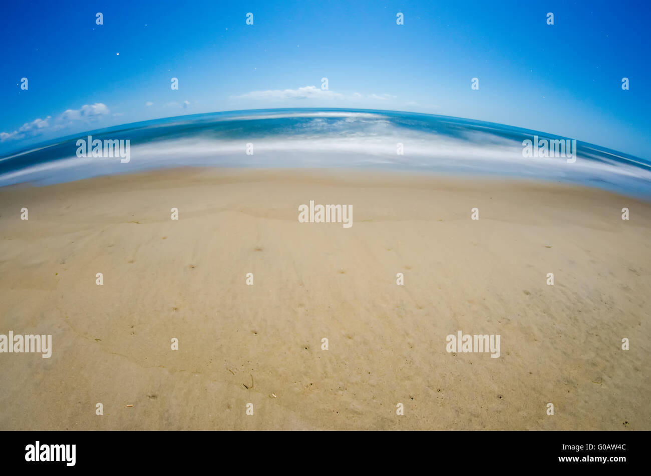 night at the beach of atlantic ocean with moon light Stock Photo - Alamy