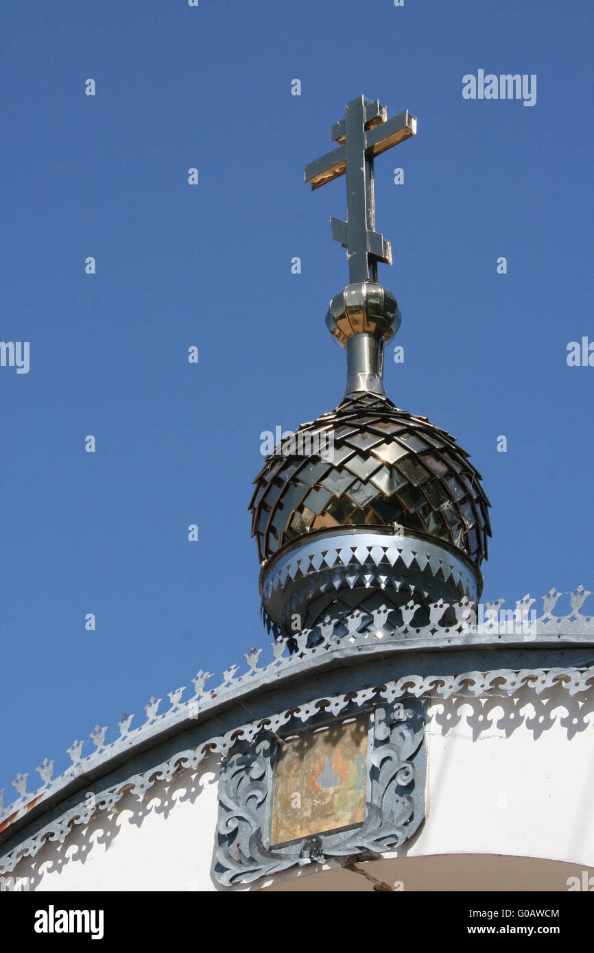 The cross on the Orthodox Church Stock Photo - Alamy