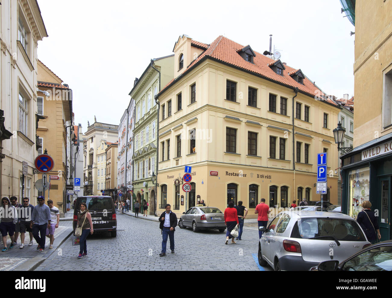 Architecture in the historical centre of Prague Stock Photo - Alamy