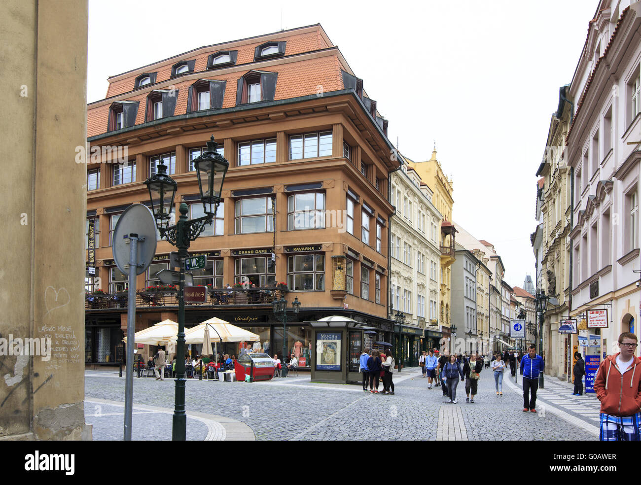 Architecture in the historical centre of Prague Stock Photo - Alamy