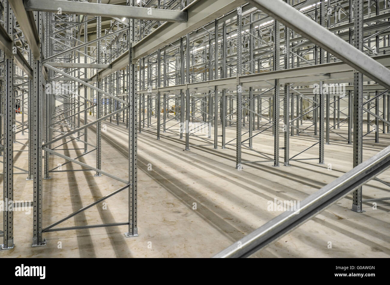 high bay steel shelf Stock Photo - Alamy