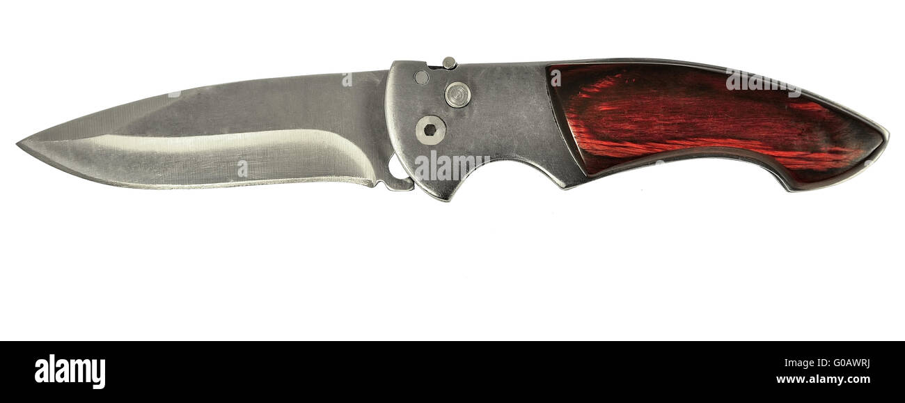 Knife isolated on white Stock Photo - Alamy