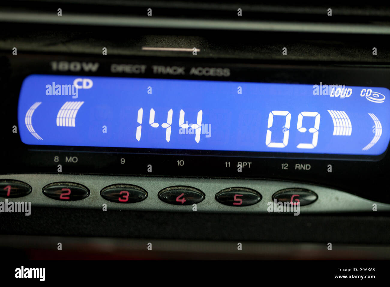 Display window and buttons of Auto CD Player Stock Photo - Alamy
