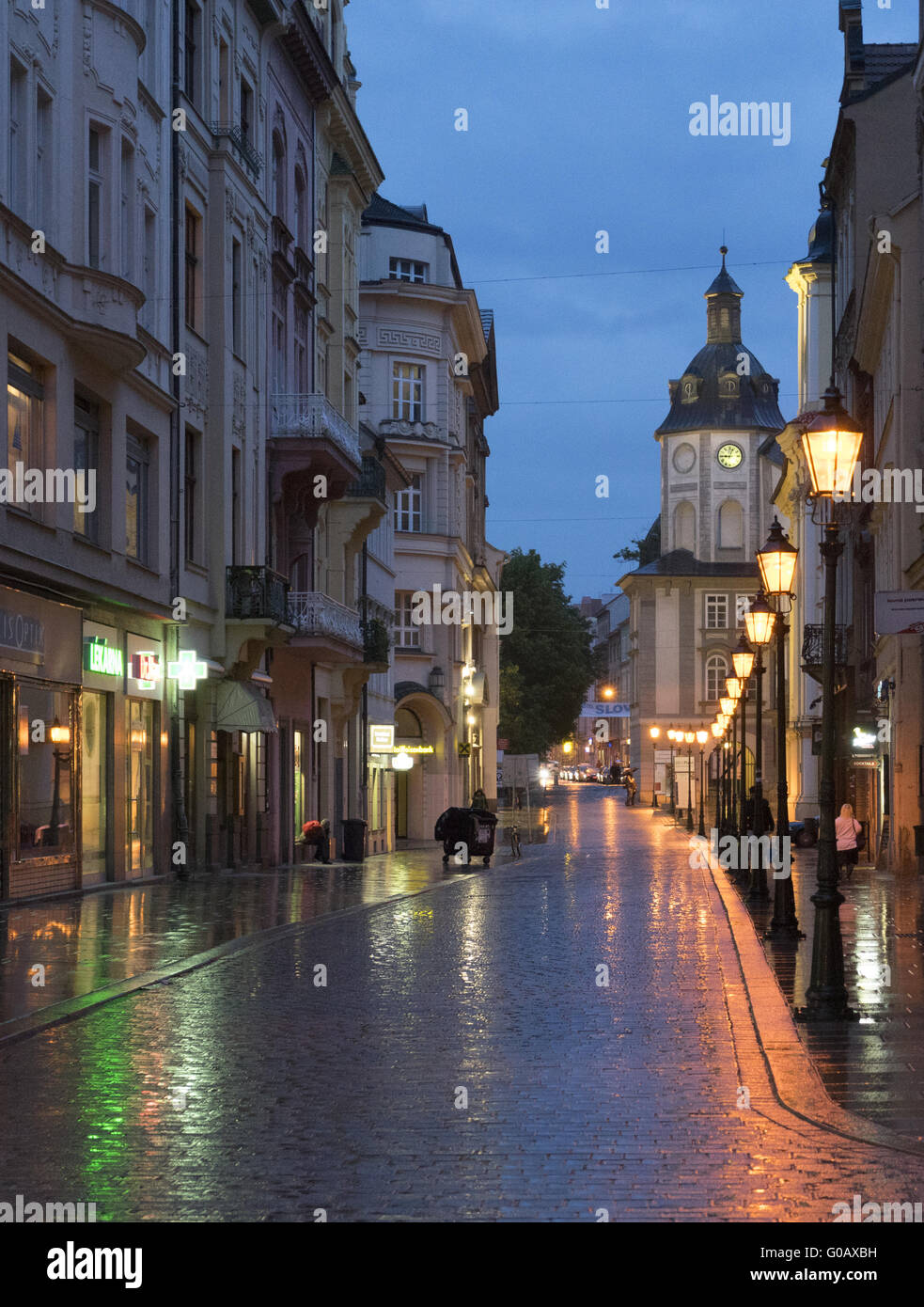 Franciscan Street in Pilsen Stock Photo - Alamy