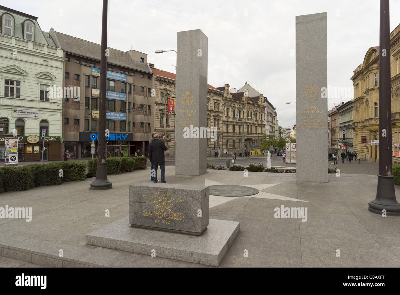 US Liberation memorial Stock Photo - Alamy