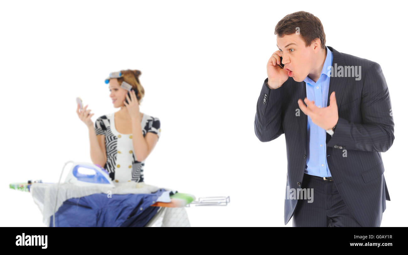 Business people talking over Cut Out Stock Images & Pictures - Alamy