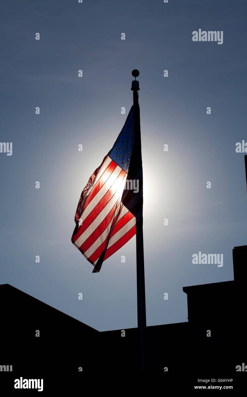 Lit flag hi-res stock photography and images - Alamy