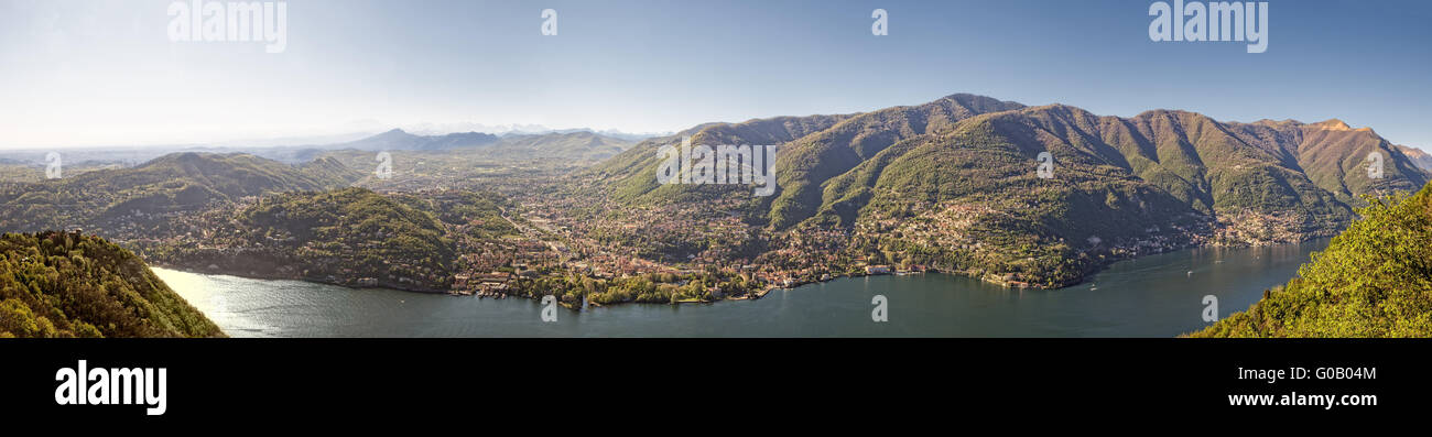 View at Como from Brunate Stock Photo - Alamy