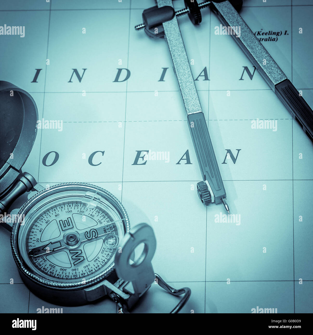 Nautical navigation square format Stock Photo - Alamy