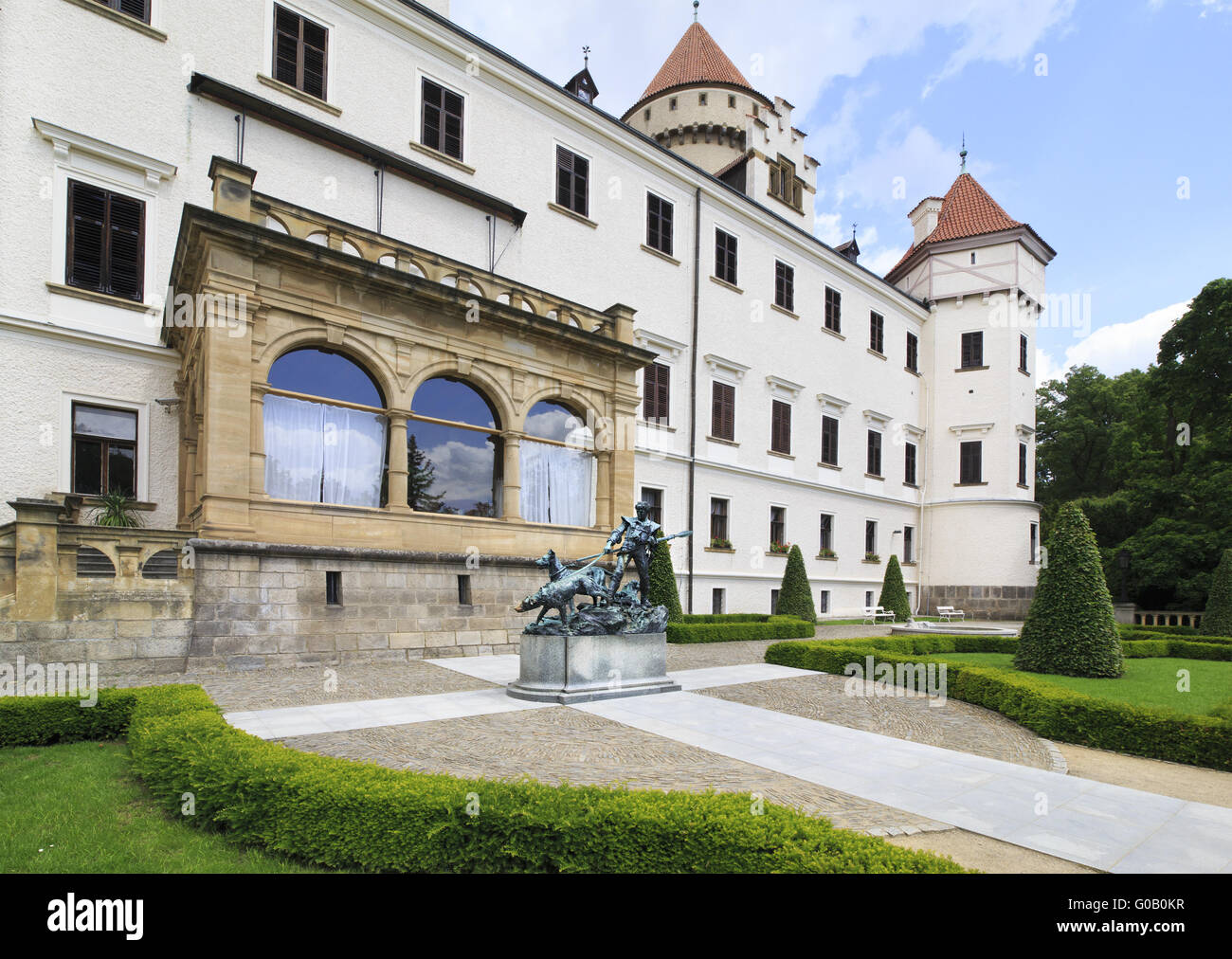 Beautiful Konopiste castle in the Czech Republic Stock Photo - Alamy