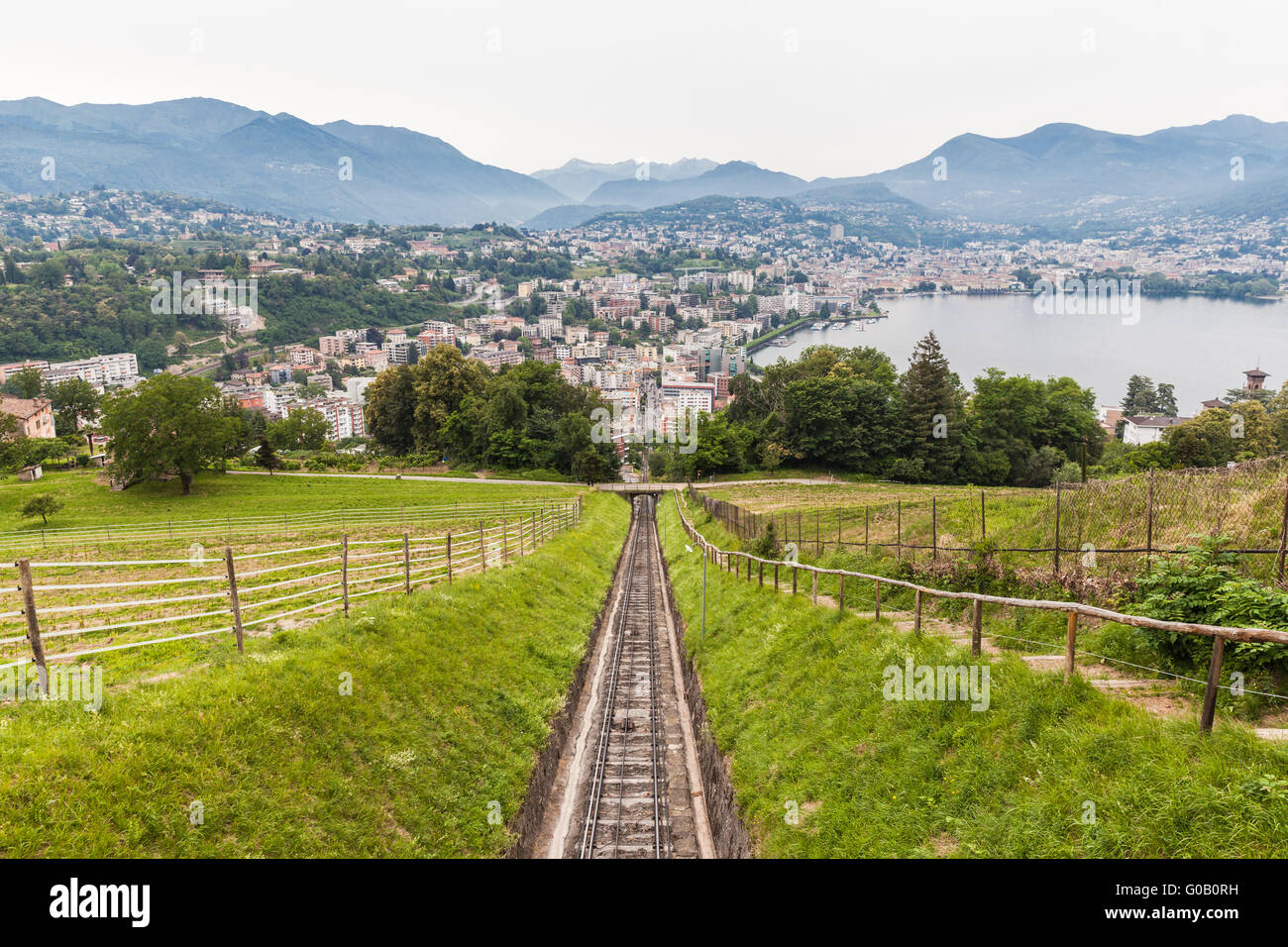 Lugano funicular hi-res stock photography and images - Alamy