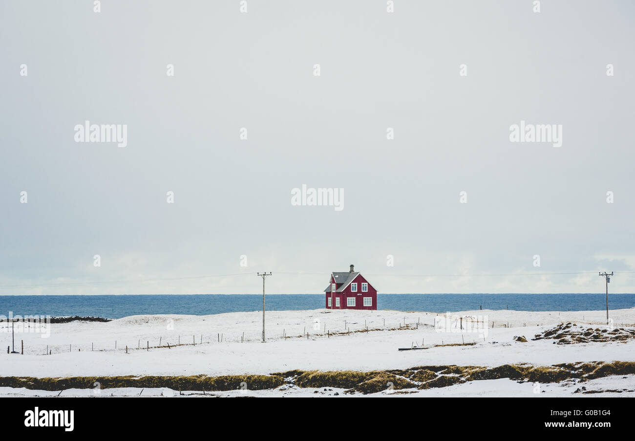 The red house Stock Photo - Alamy