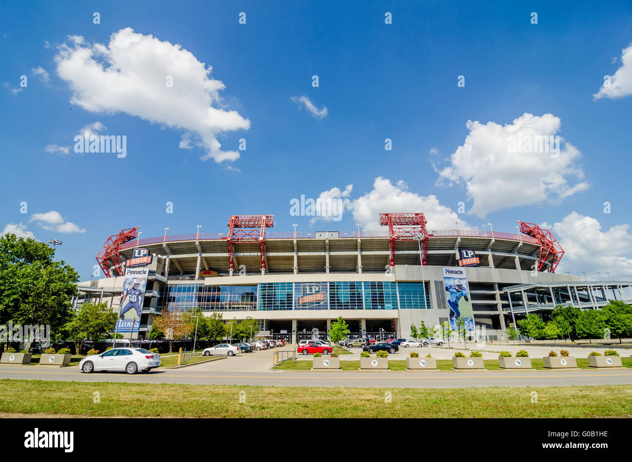 June 20, 2014. The stadium is the home field of the NFL's Tennessee ...