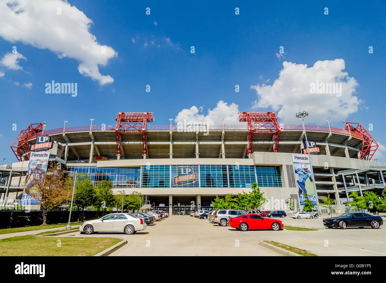 June 20, 2014. The stadium is the home field of the NFL's Tennessee ...
