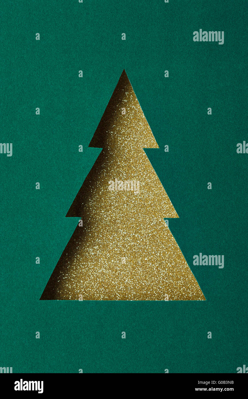 The original Christmas tree made of paper design Stock Photo - Alamy