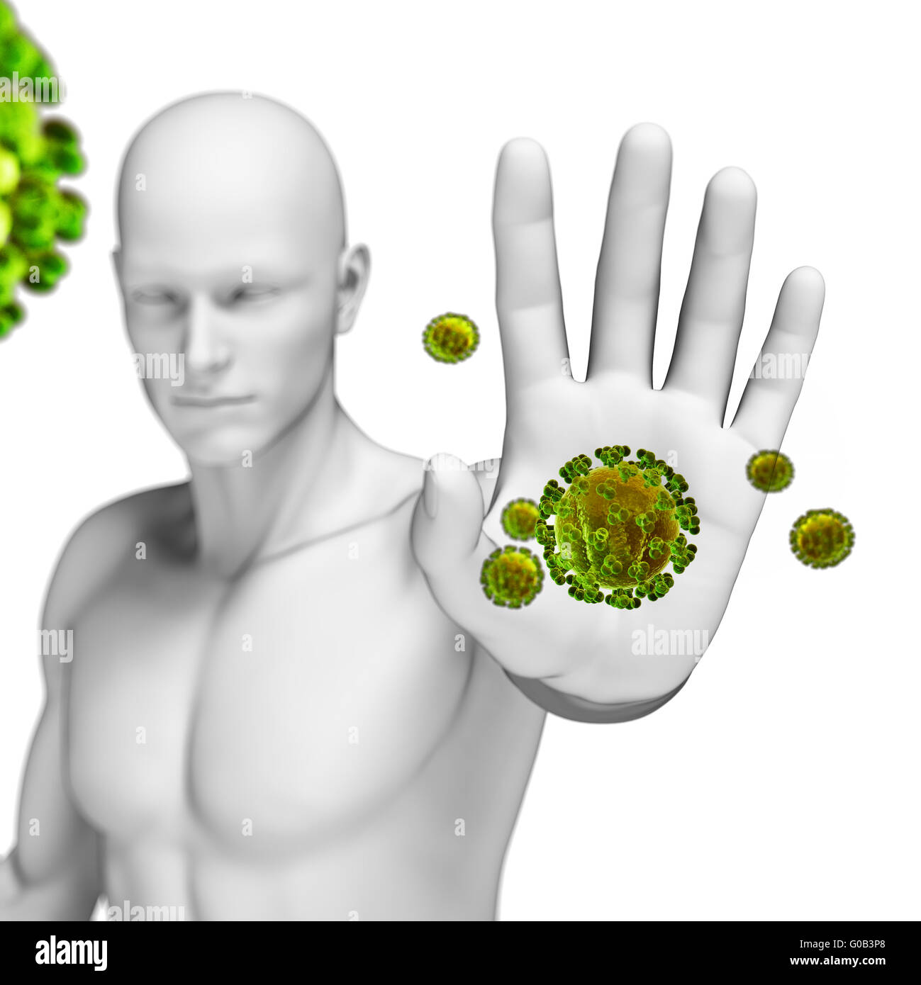 3d rendered illustration of the immune defense Stock Photo - Alamy