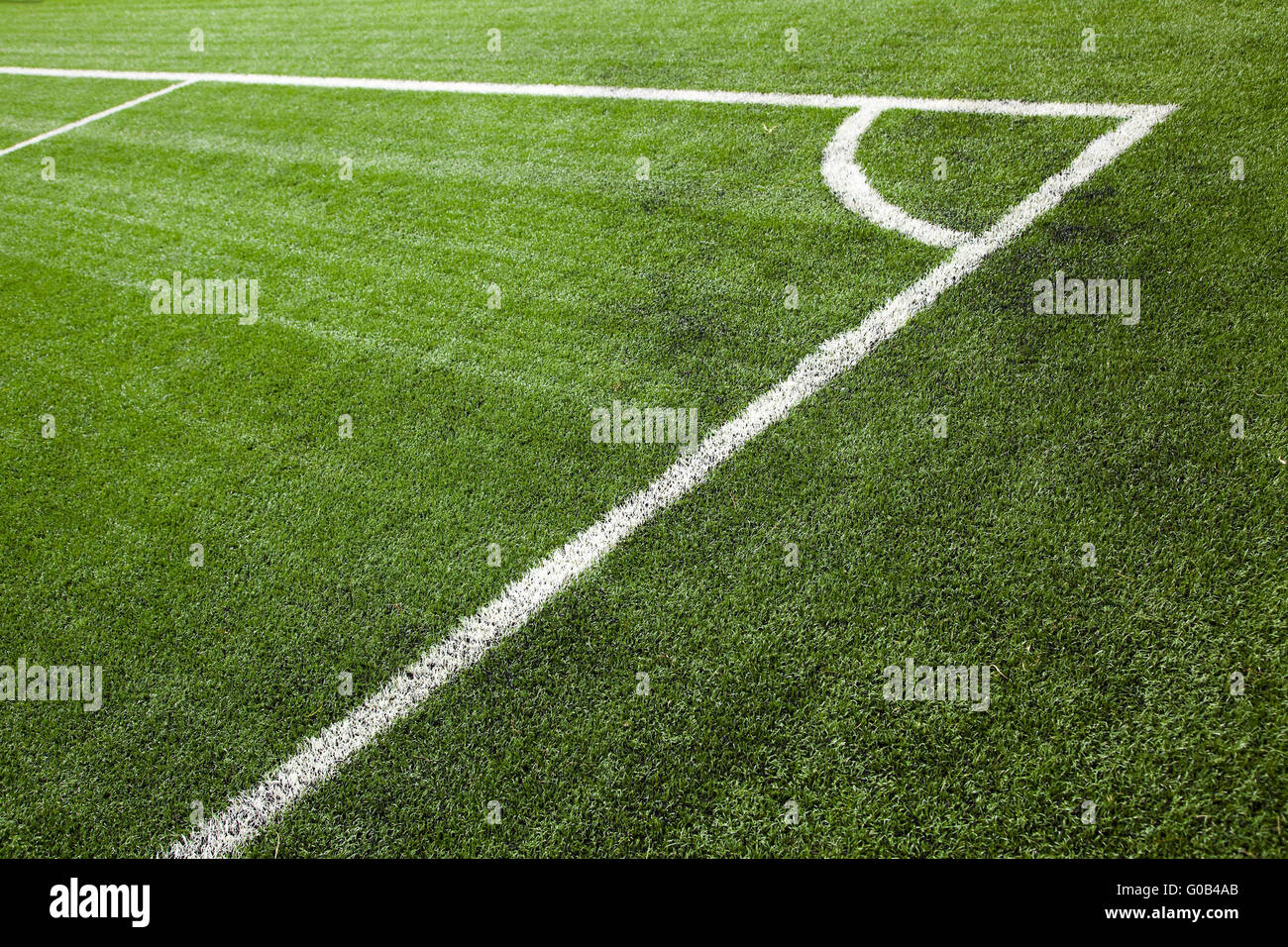 Soccer field, corner Stock Photo - Alamy
