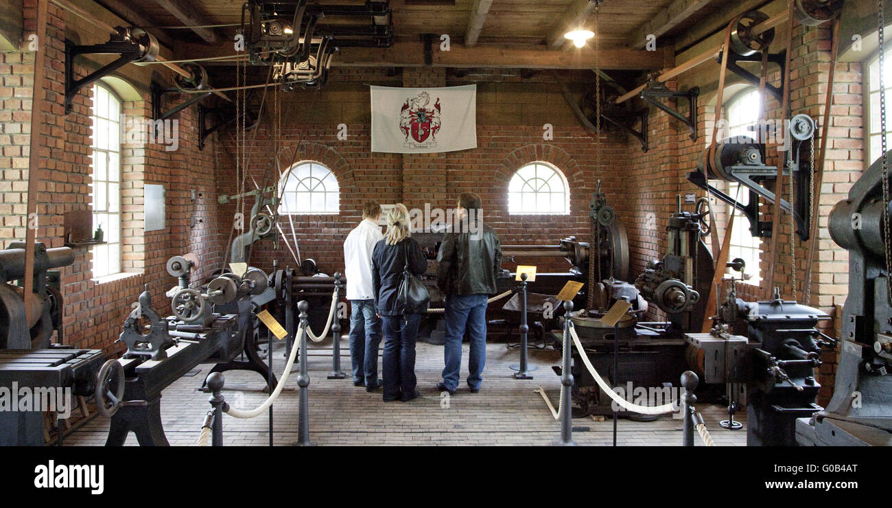 People in the lifting gear Museum, Witten, Germany Stock Photo - Alamy