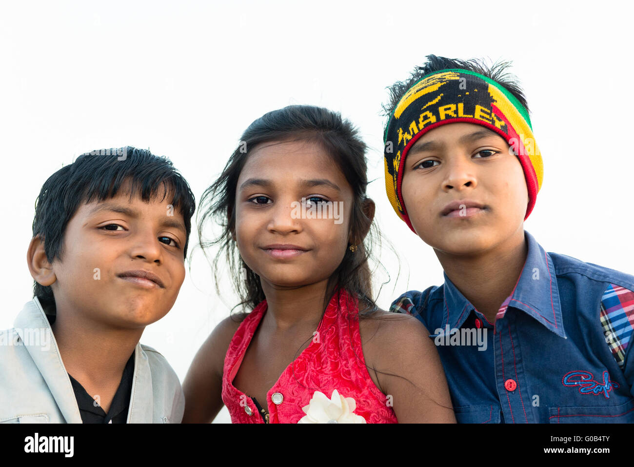 Portrait of Indian children in Jodhpur Stock Photo - Alamy
