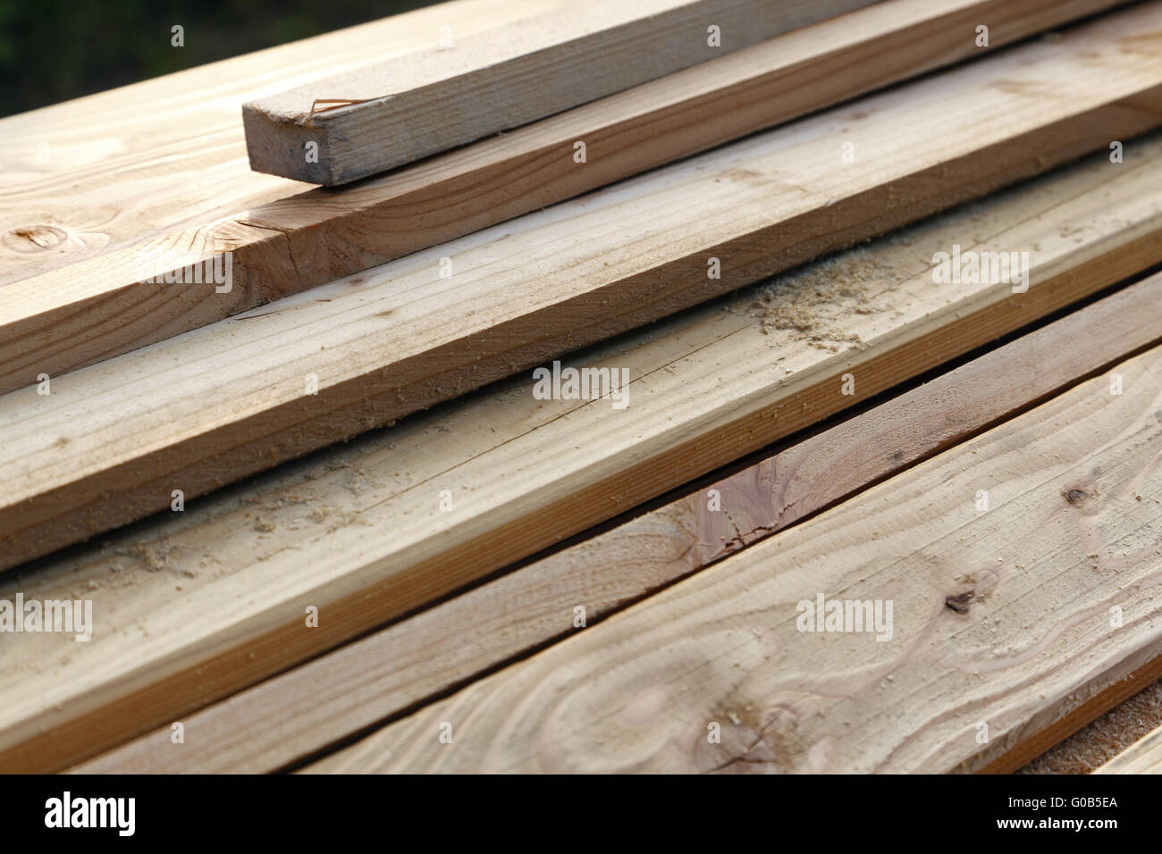 Laths for housebuilding Stock Photo - Alamy