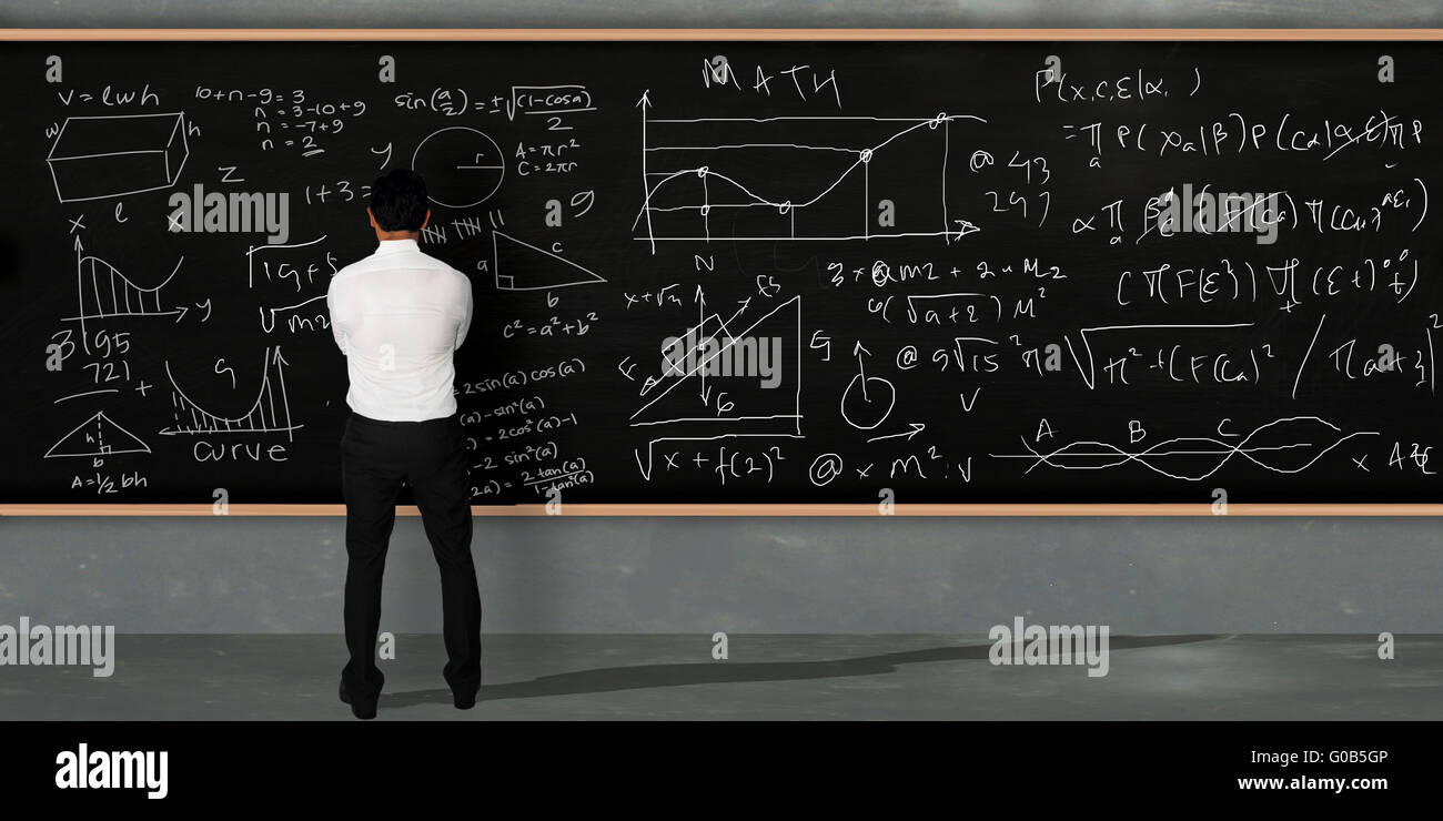 Blackboard math hi-res stock photography and images - Alamy