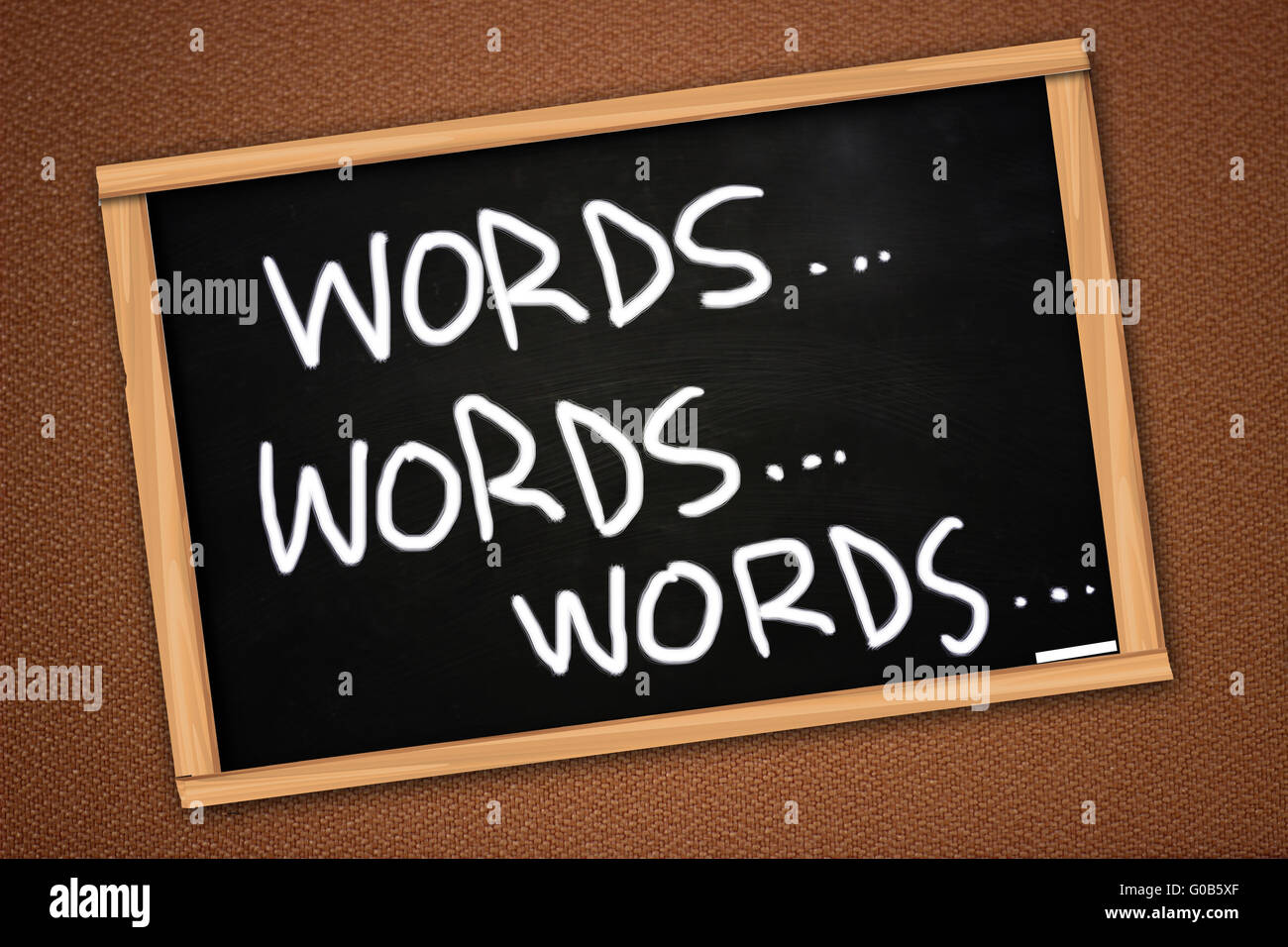 Chalk board writing of Words written on blackboard over textured wall ...