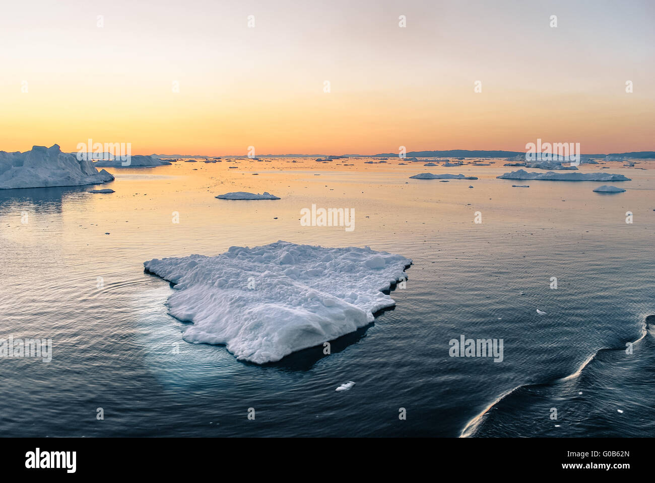 Evening at Disco Bay, Greenland Stock Photo - Alamy