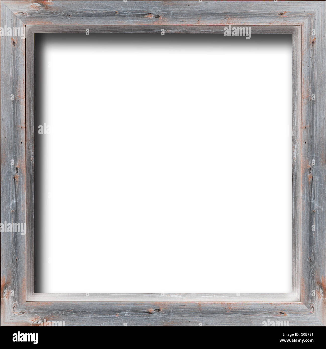 nice wooden frame isolated on the white background Stock Photo - Alamy
