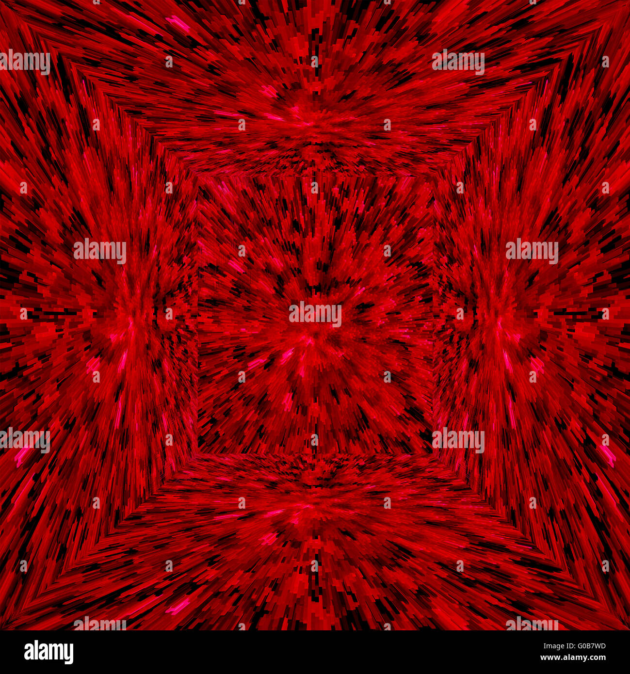 very red abstract texture in three-dimensional Stock Photo - Alamy