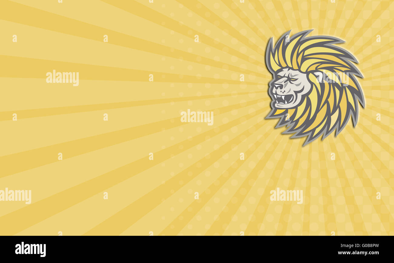 Mascot mane retro illustration hi-res stock photography and images - Alamy