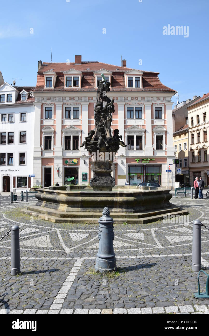 Zittau historic city fountain standpipe hi-res stock photography and ...