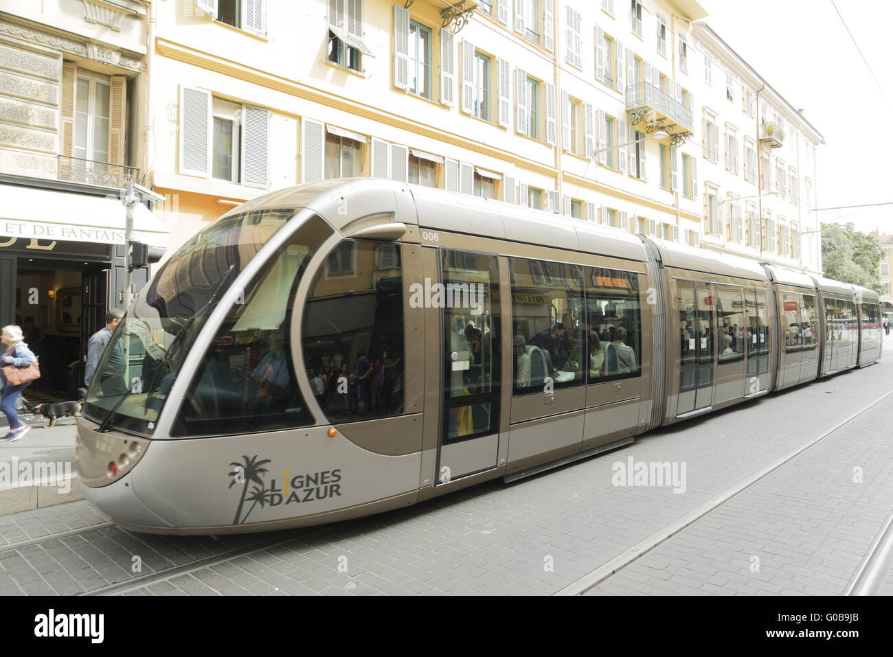 tramway in Nice Stock Photo - Alamy