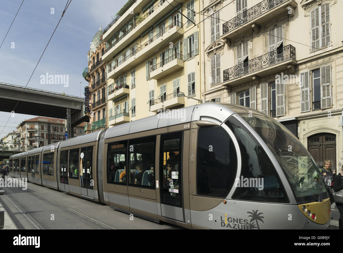 tramway in Nice Stock Photo - Alamy