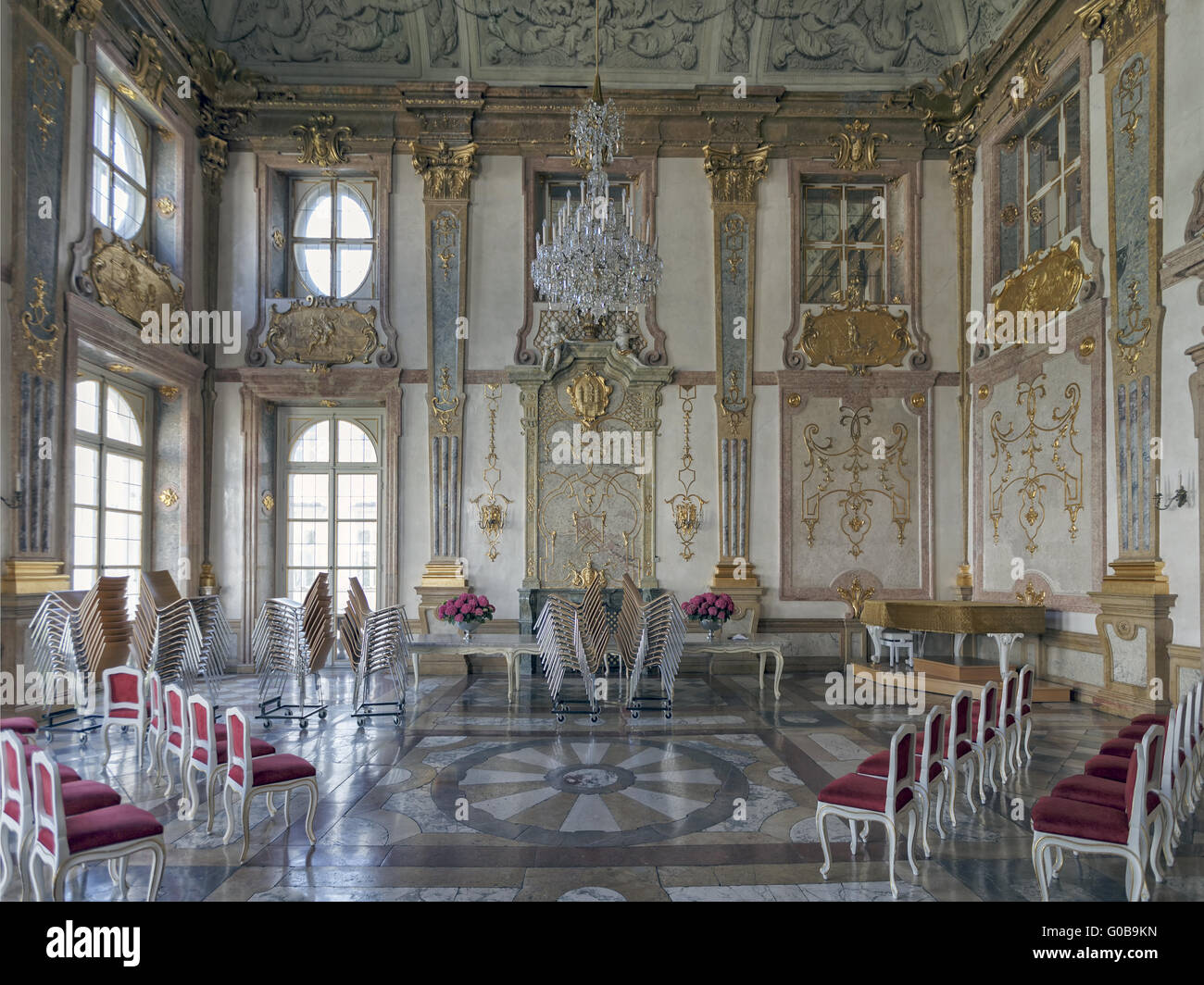 Mirabell palace marble hall salzburg hi-res stock photography and ...