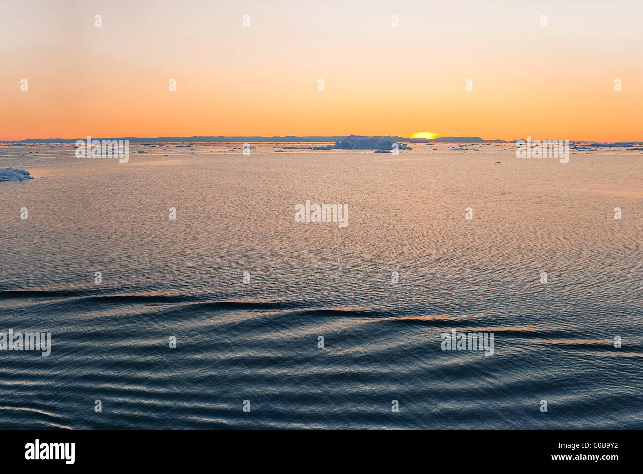 Evening at Disco Bay, Greenland Stock Photo - Alamy