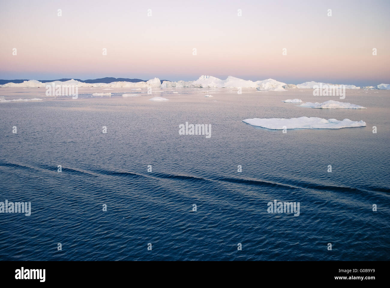 Evening at Disco Bay, Greenland Stock Photo - Alamy