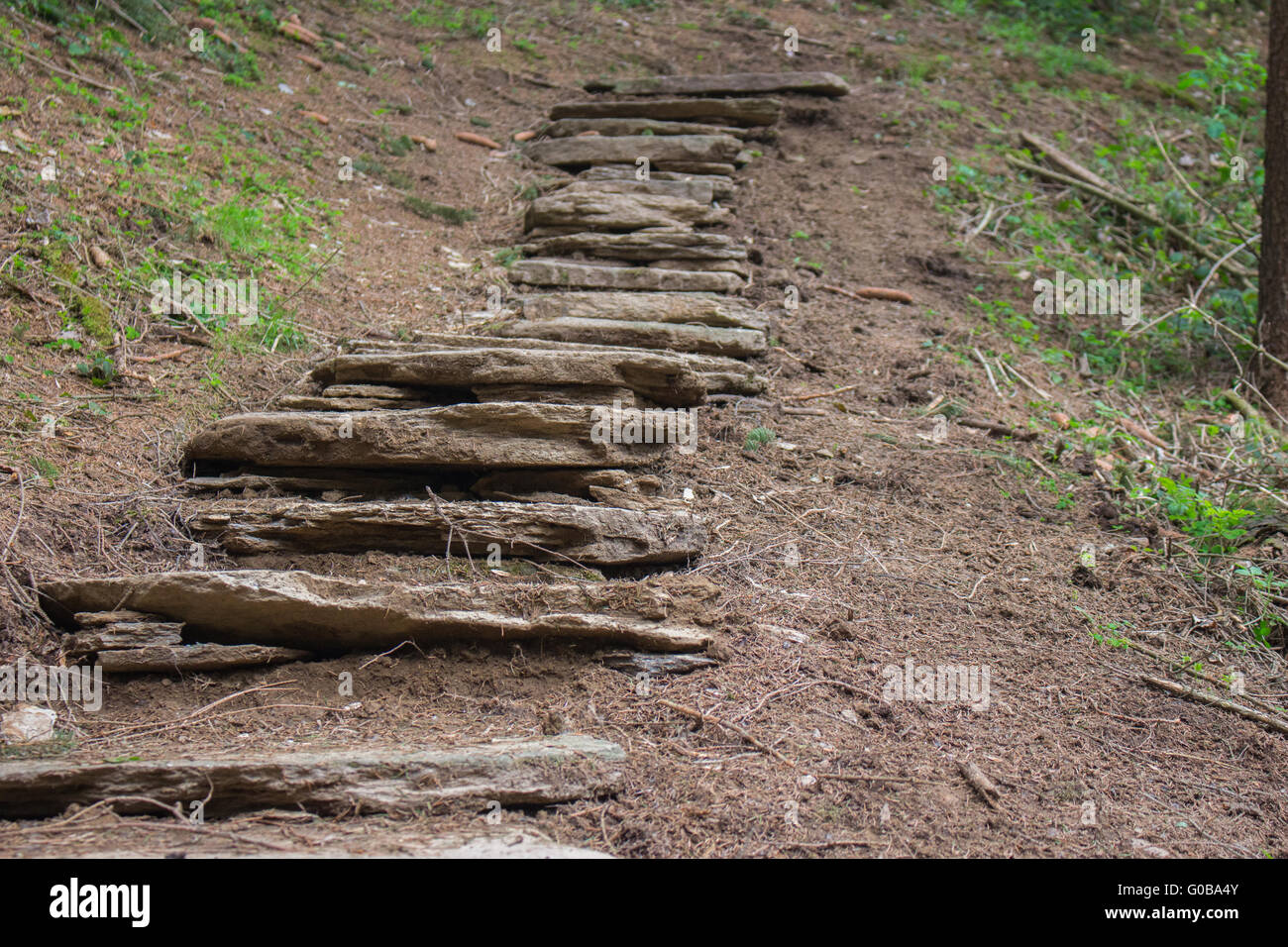Ancient Roman path Stock Photo - Alamy