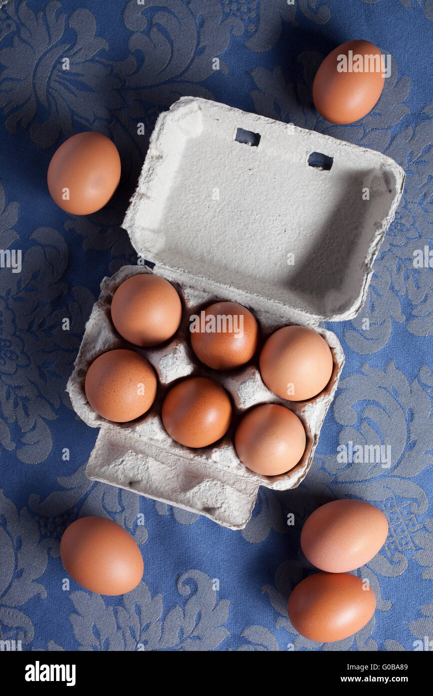 Composition of many eggs in the kitchen Stock Photo - Alamy