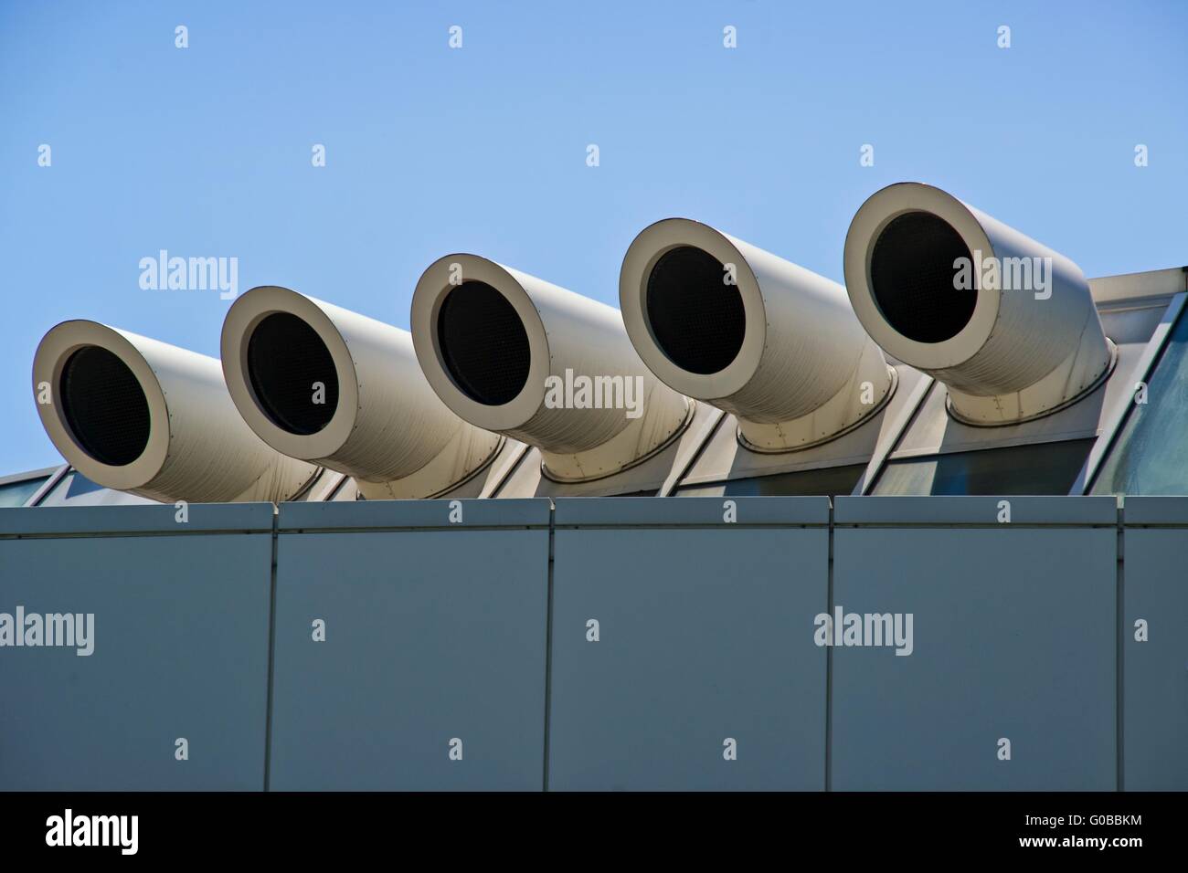 Industrial roof exhaust hi-res stock photography and images - Alamy