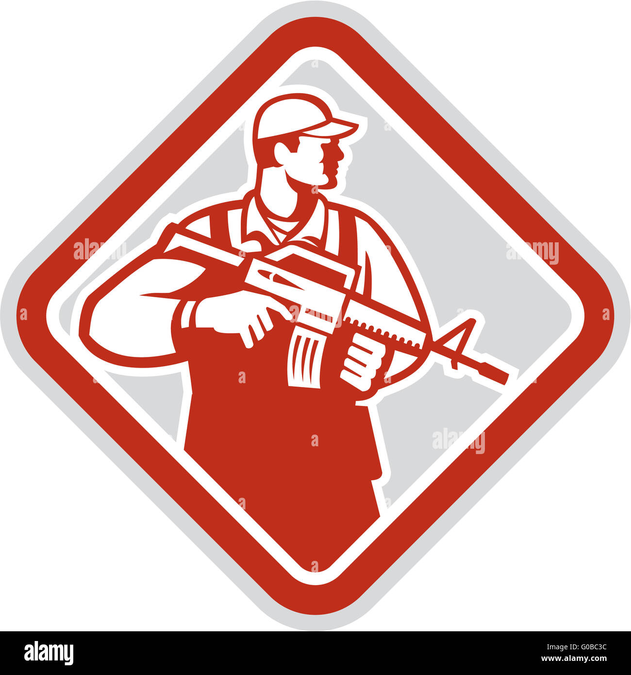 Soldier carrying rifle hi-res stock photography and images - Alamy